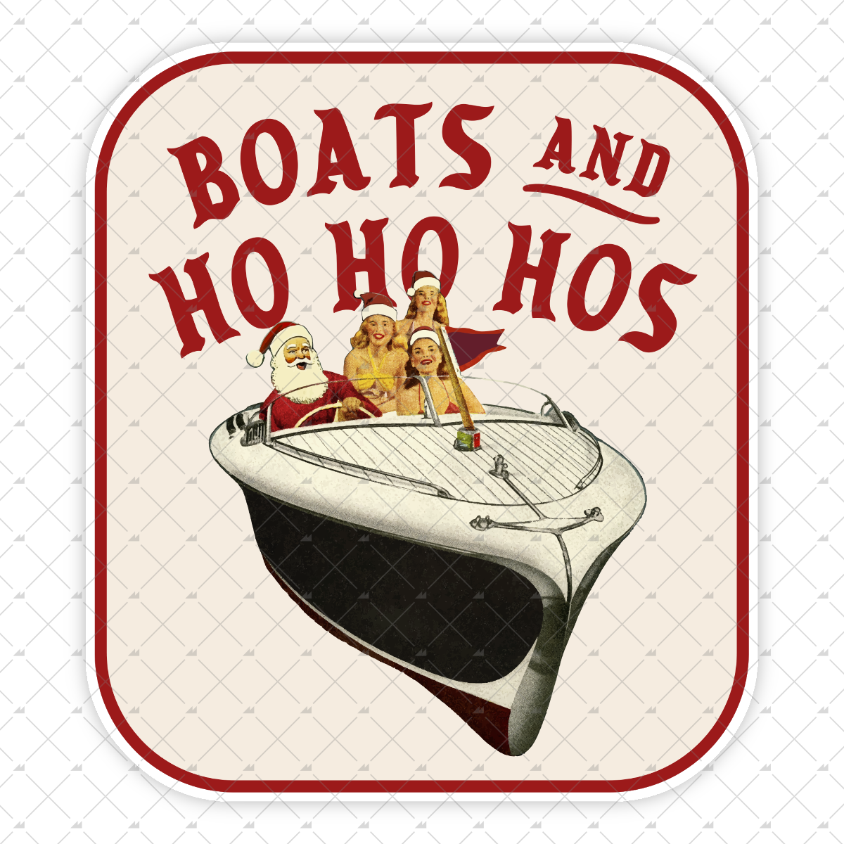 Boats and Ho Ho Hos - Sticker – m00nshot