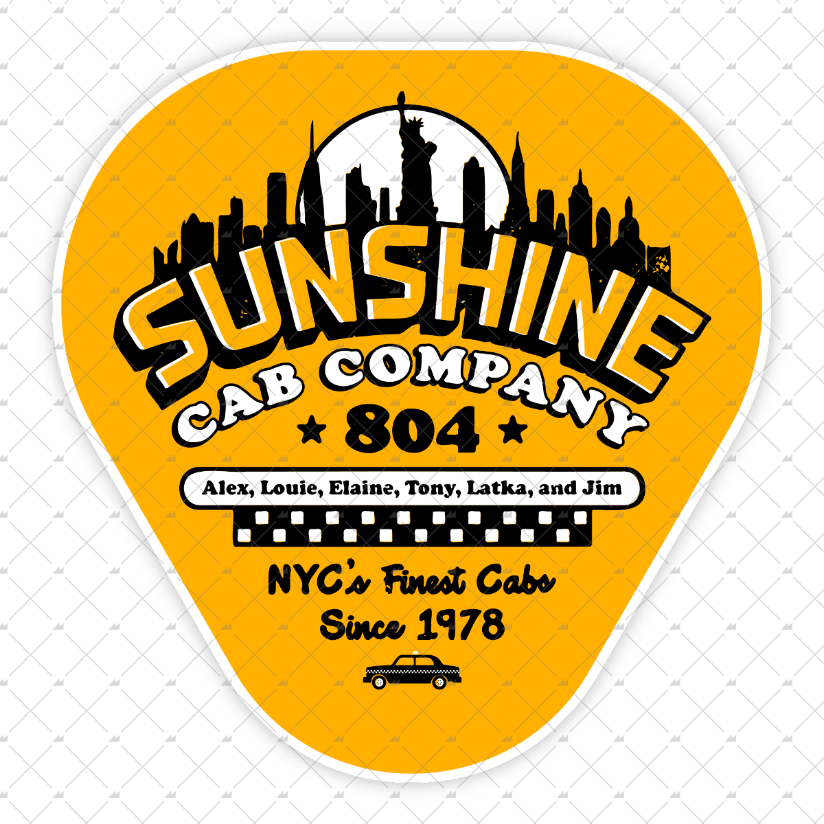 Sunshine Cab Company - New York City - Sticker – m00nshot