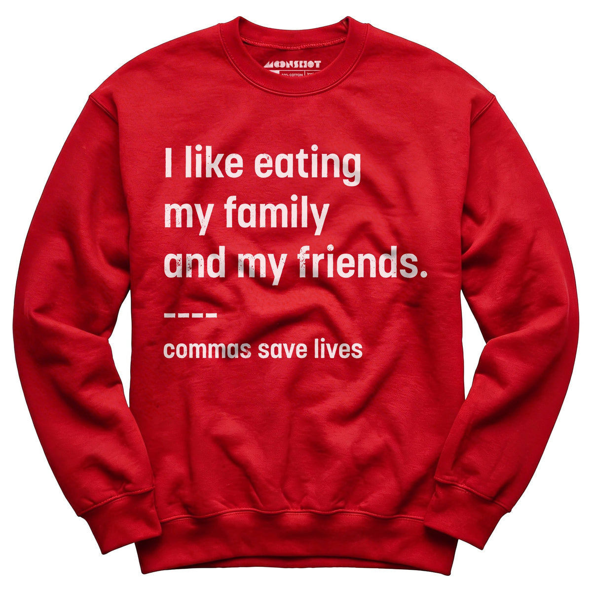 Commas Save Lives - Unisex Sweatshirt – m00nshot