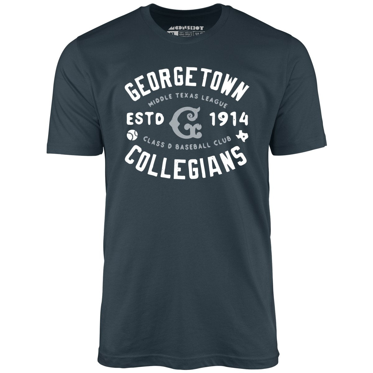 Georgetown Collegians Texas Vintage Defunct Baseball Teams Unisex T Shirt M00nshot