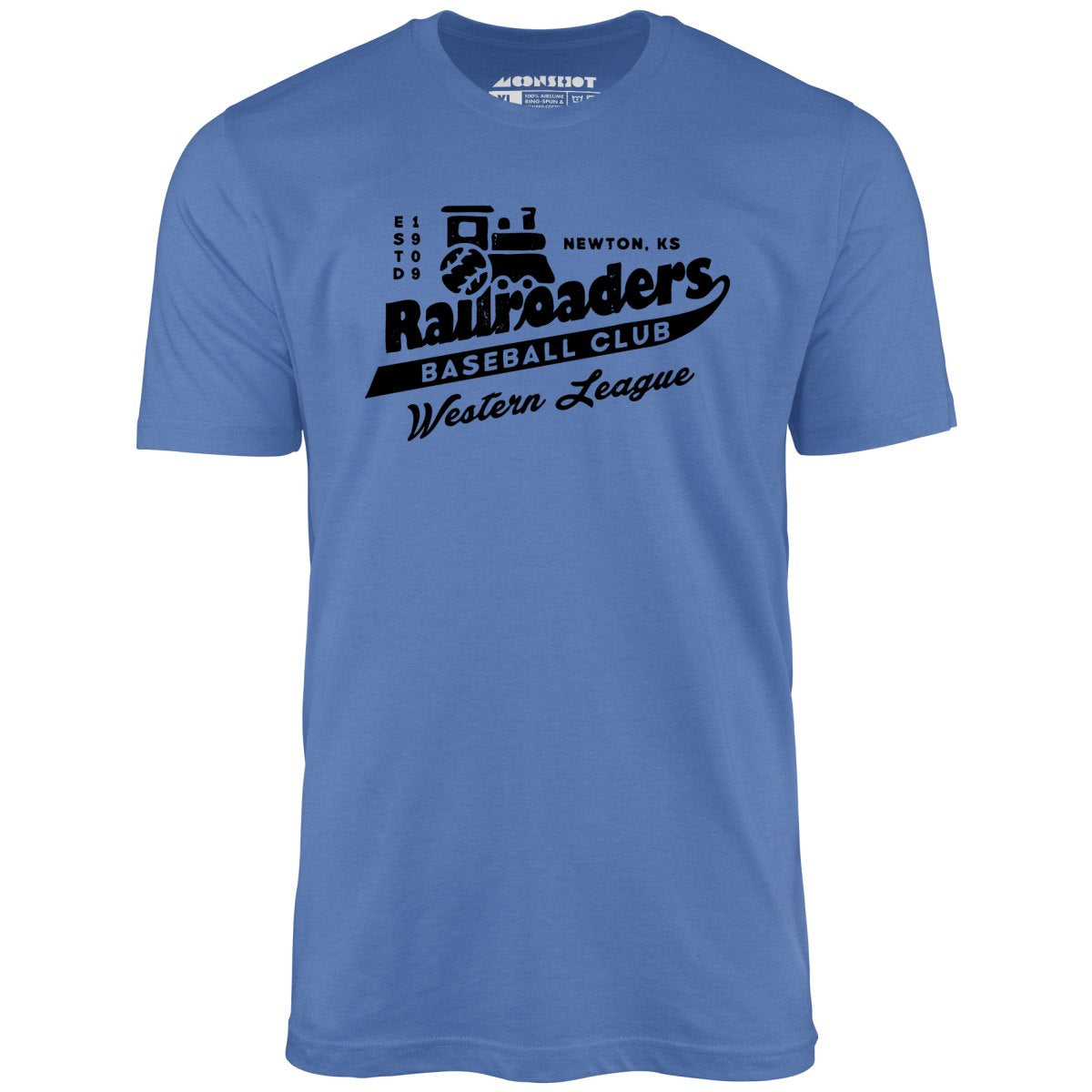Newton Railroaders Kansas Vintage Defunct Baseball Teams Unisex T