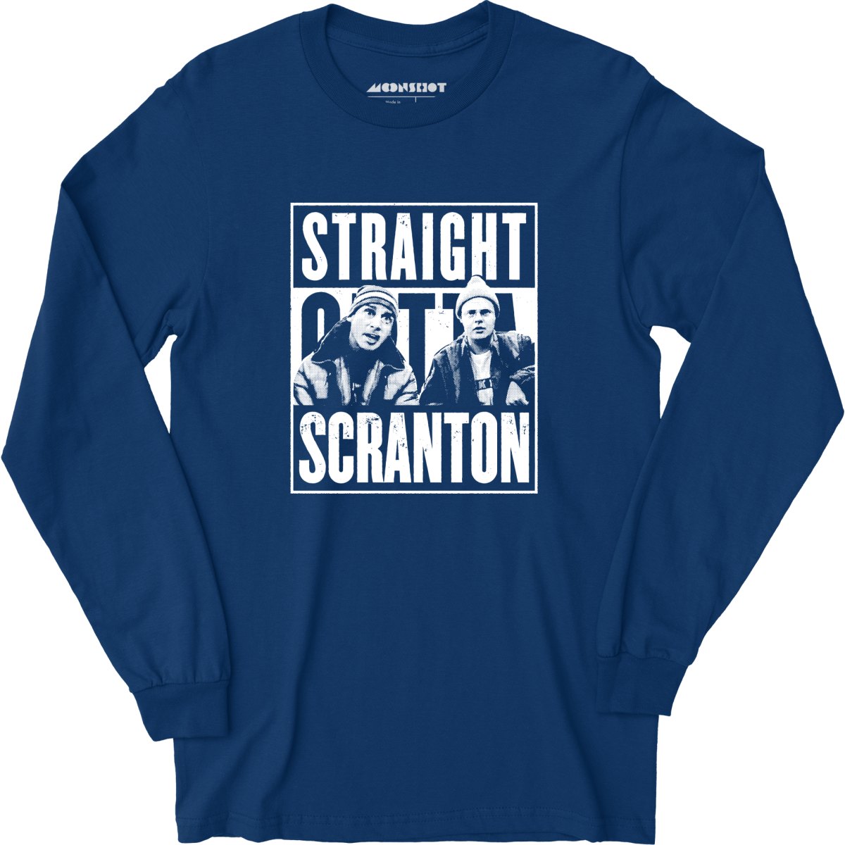 Straight Outta Scranton - Lazy Scranton - Long Sleeve T-Shirt – m00nshot