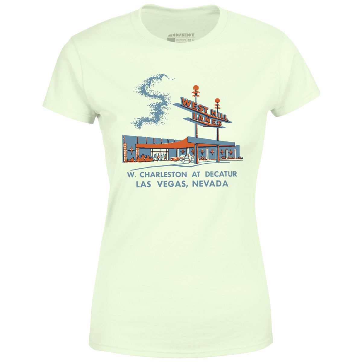 West Hill Lanes - Las Vegas, NV - Vintage Bowling Alley - Women's T-Shirt – m00nshot