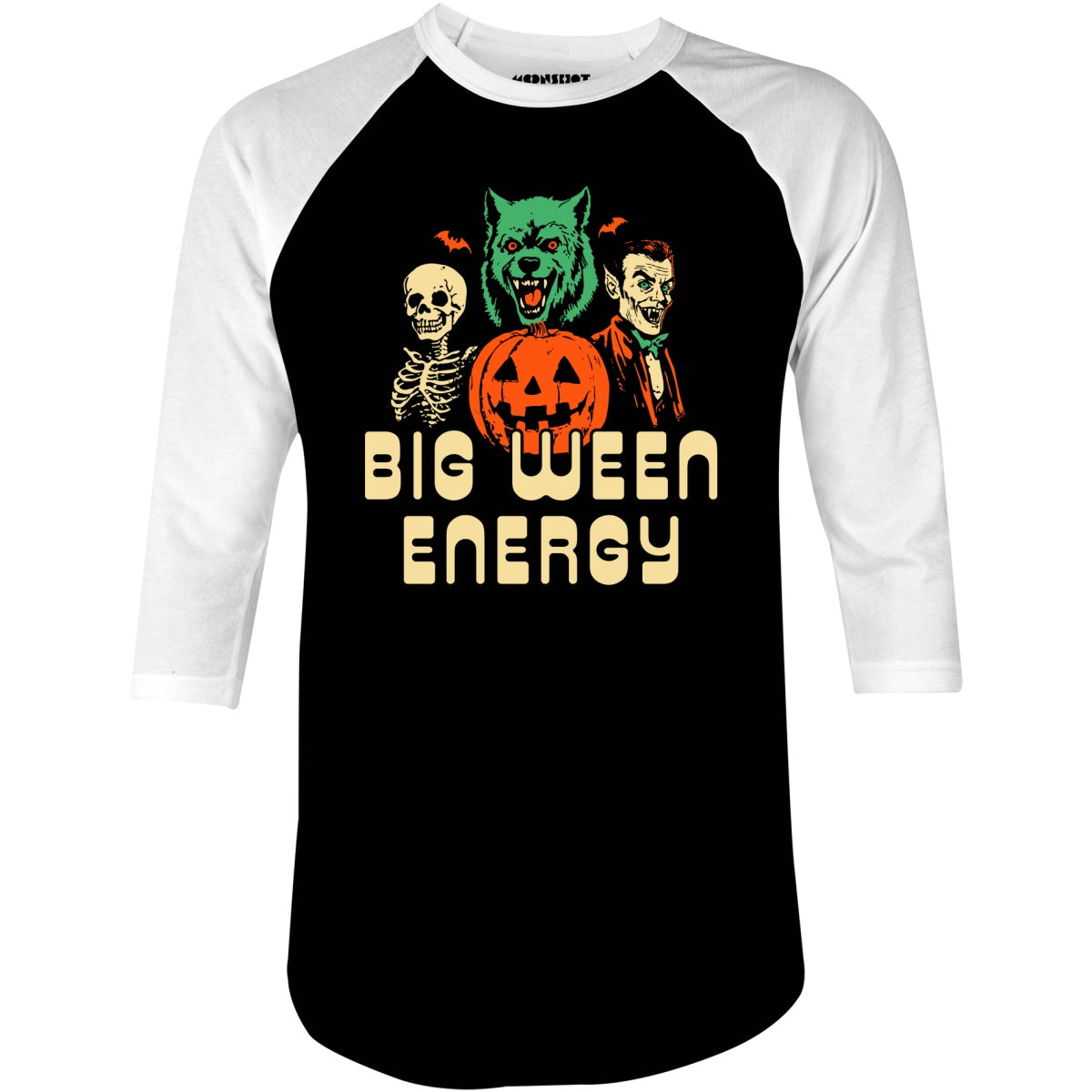 Big Ween Energy - 3/4 Sleeve Raglan T-Shirt – m00nshot