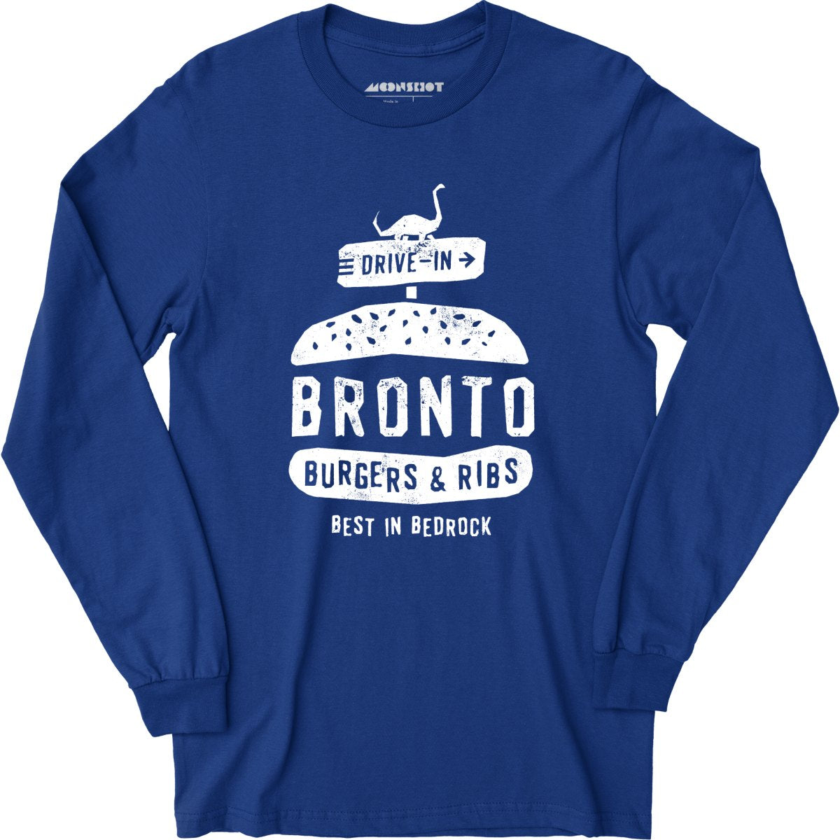 Bronto Burgers & Ribs - Long Sleeve T-Shirt – m00nshot
