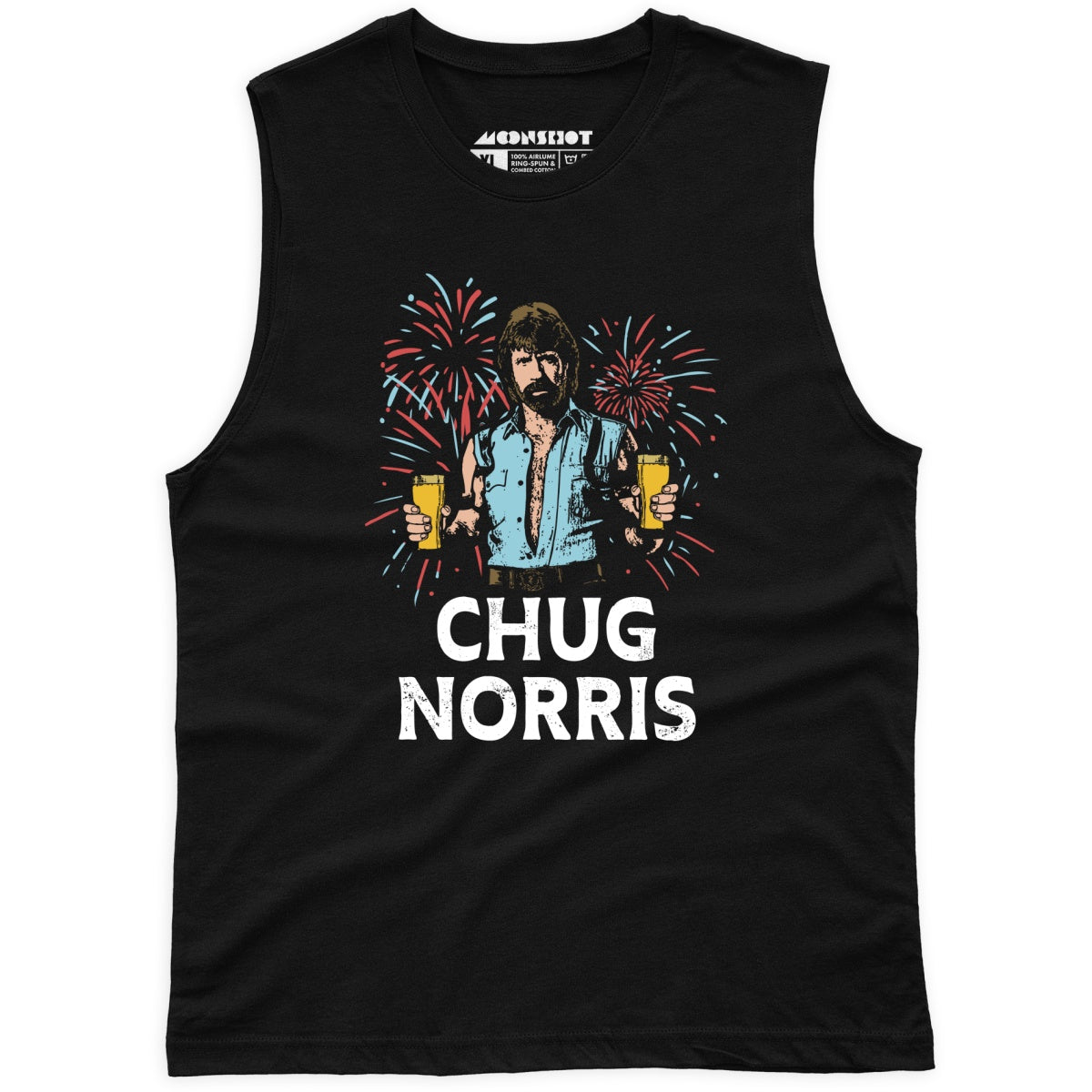 Chug Norris 4th of July - Unisex Muscle Tank – m00nshot