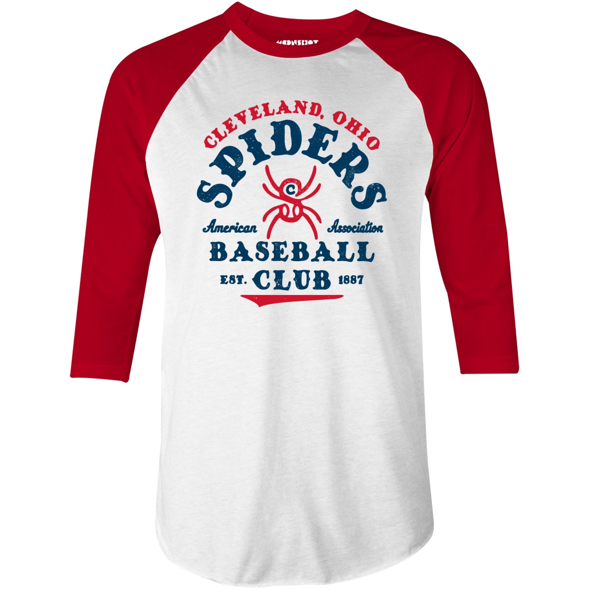 Cleveland Spiders - Ohio - Vintage Defunct Baseball Teams - 3/4 Sleeve ...