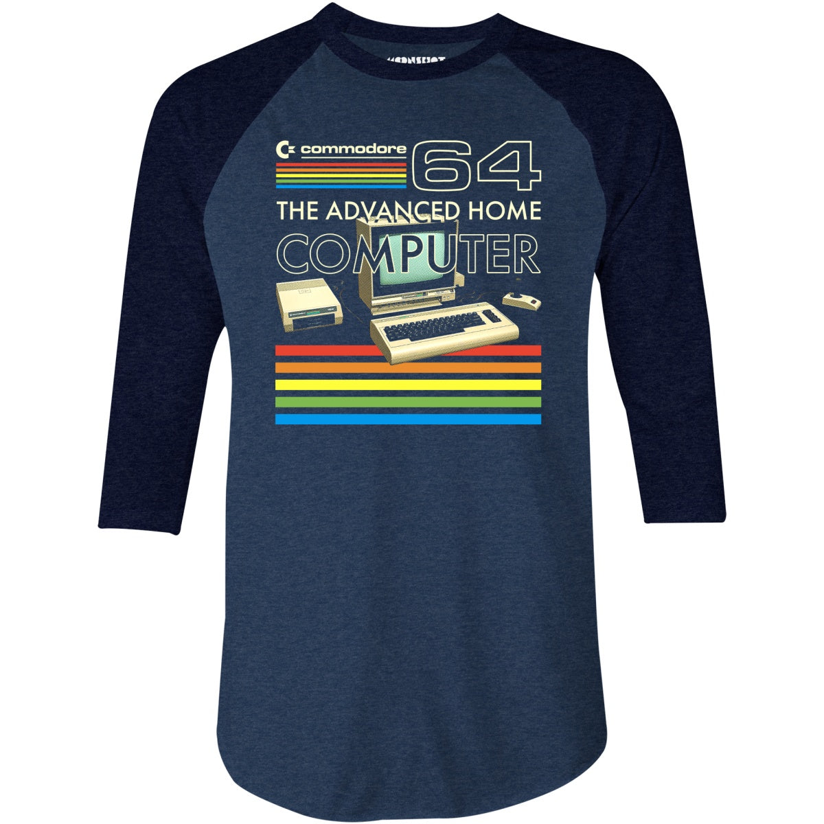 Commodore 64 - The Advanced Home Computer - 3/4 Sleeve Raglan T-Shirt ...