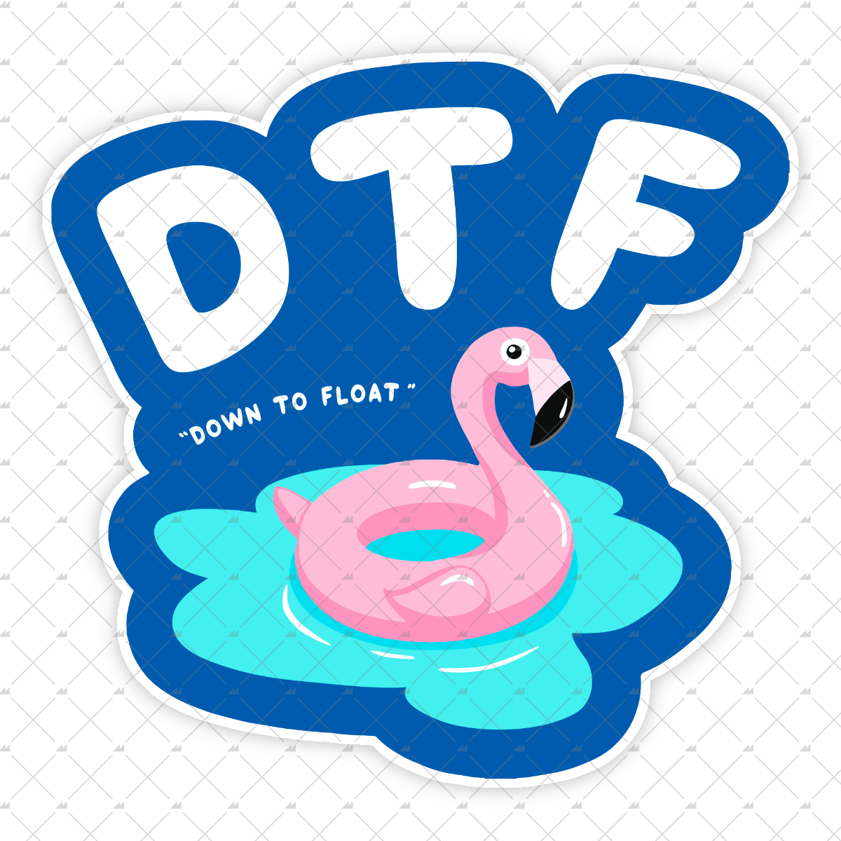 Down to Float - Sticker – m00nshot