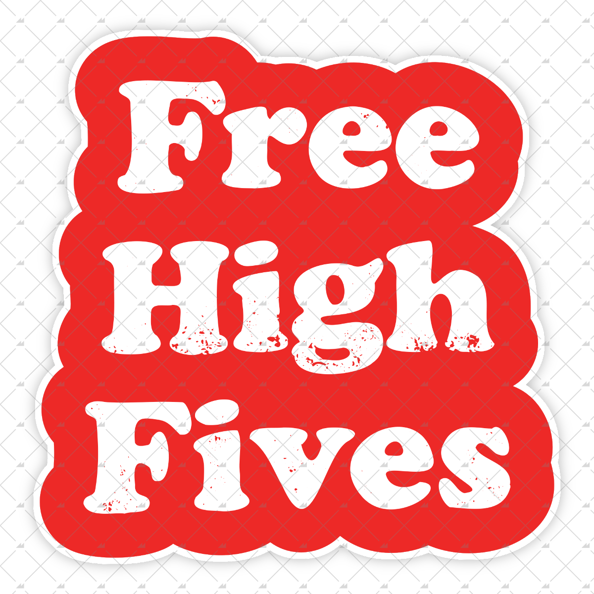 Free High Fives - Sticker – m00nshot