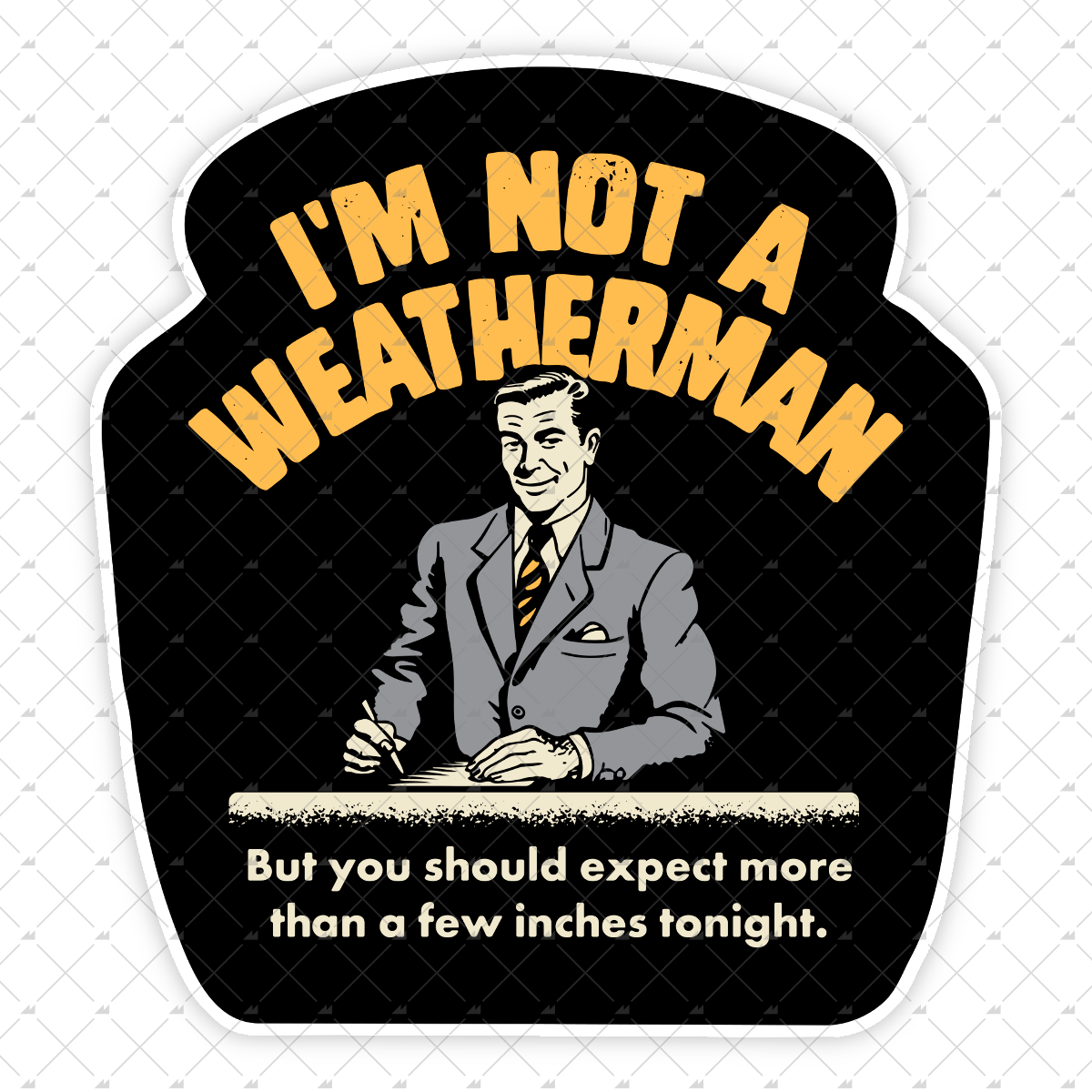 I'm Not a Weatherman - Sticker – m00nshot