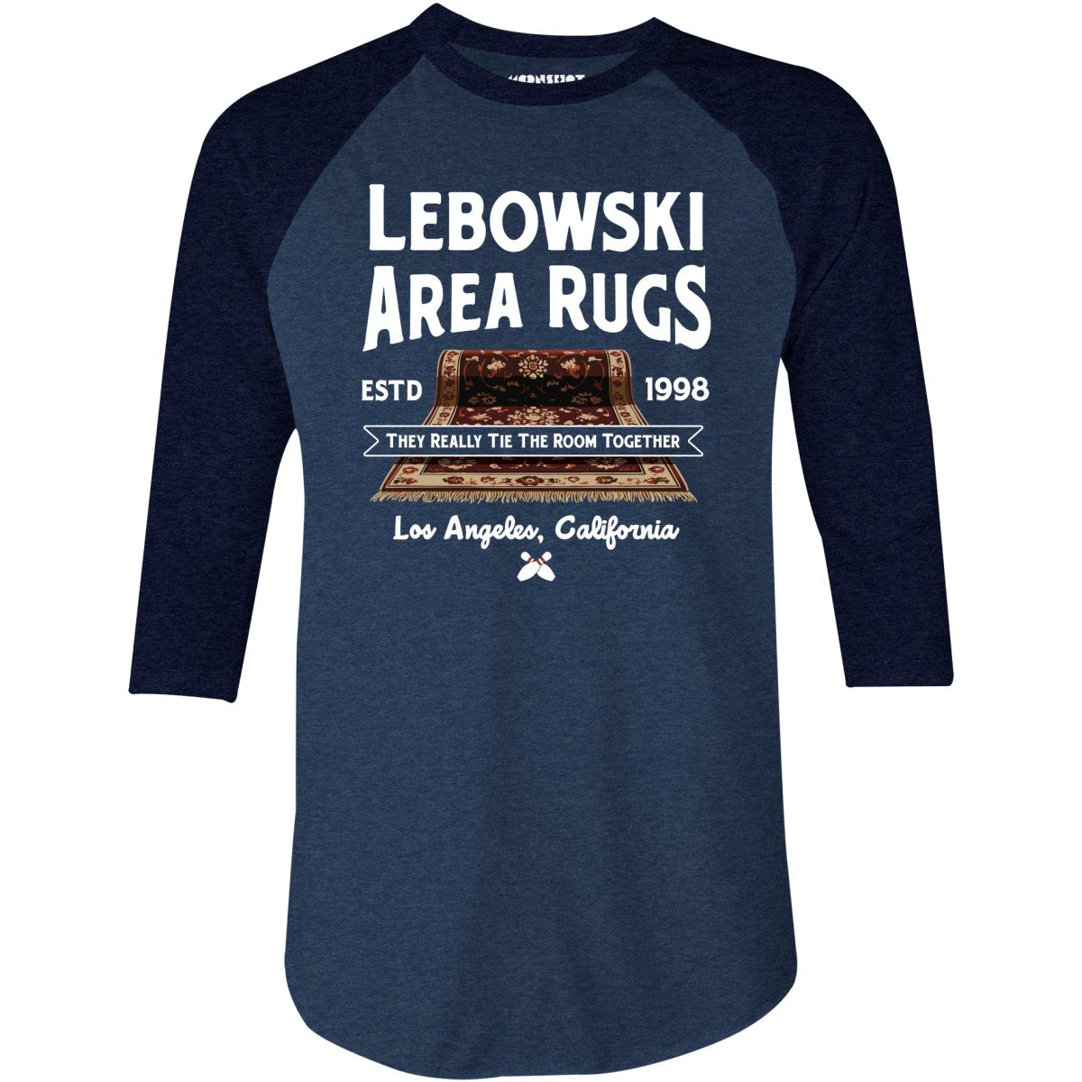 Lebowski Area Rugs - 3/4 Sleeve Raglan T-Shirt – m00nshot