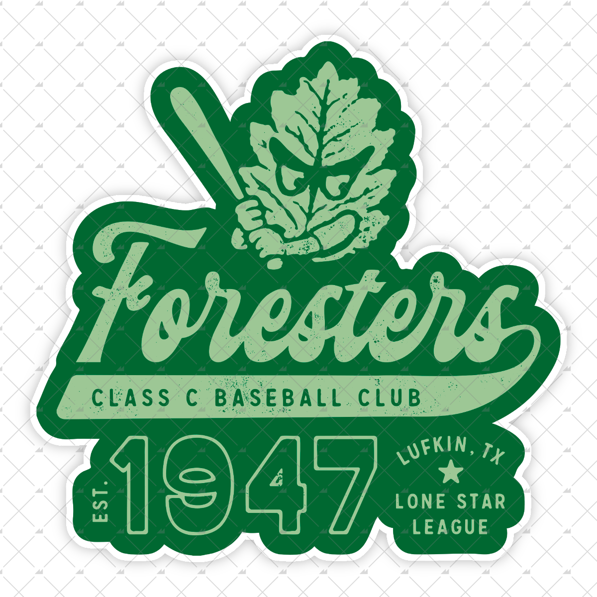 Lufkin Foresters - Texas - Vintage Defunct Baseball Teams - Sticker ...