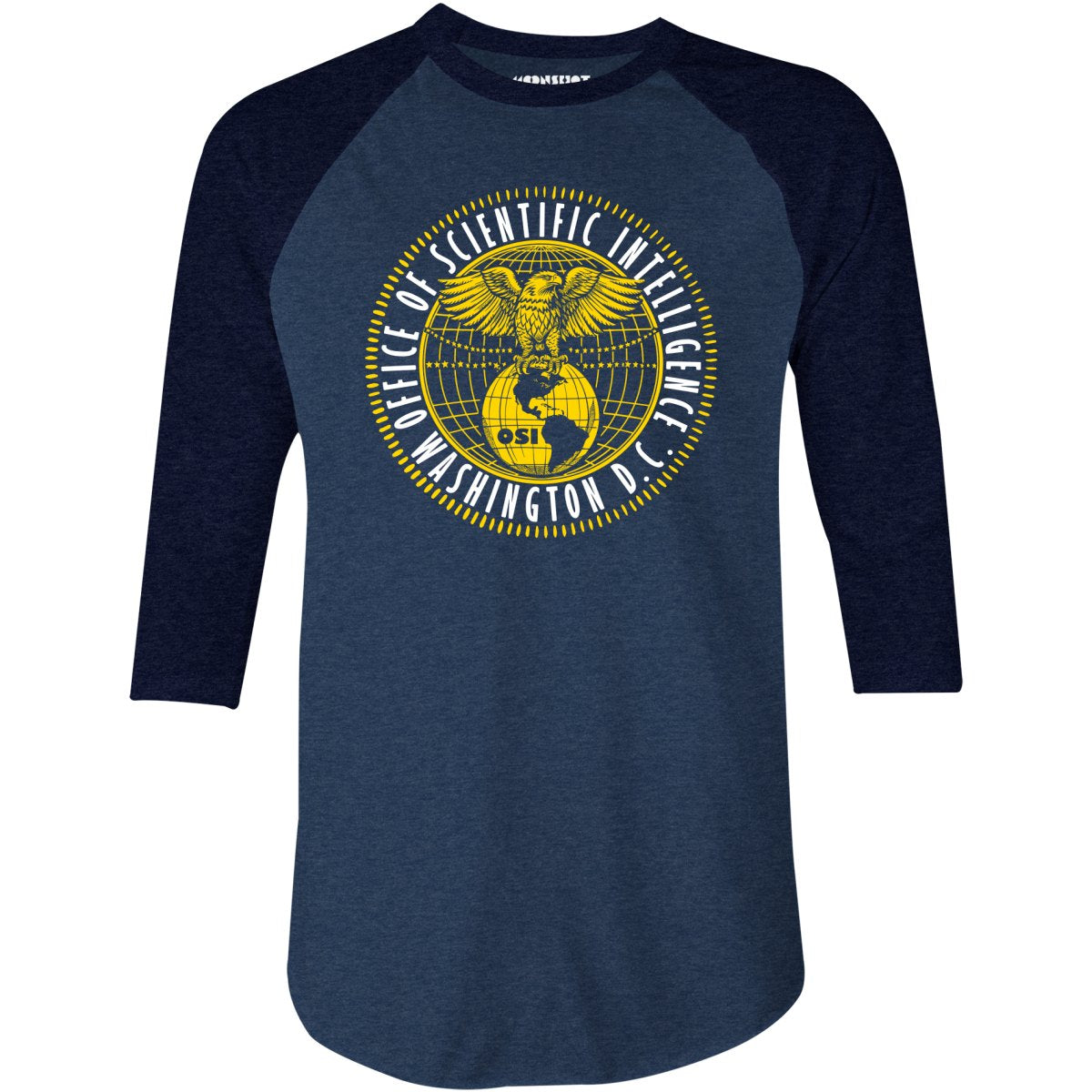 OSI Office of Scientific Intelligence - 3/4 Sleeve Raglan T-Shirt ...