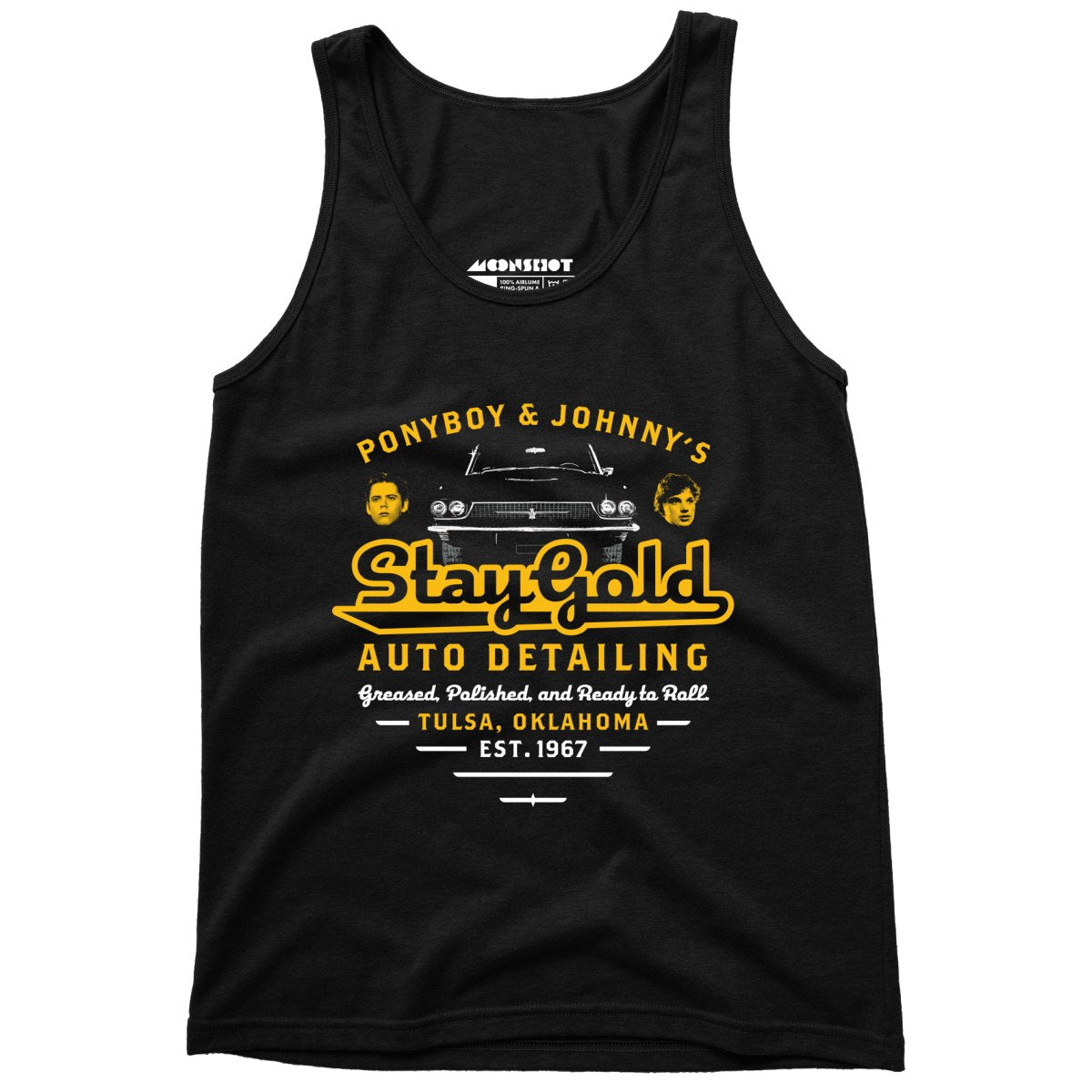 Ponyboy & Johnny's Stay Gold Auto Detailing - Unisex Tank Top – m00nshot