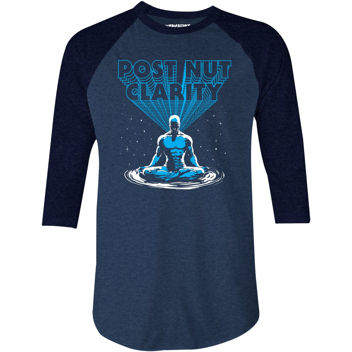 Post Nut Clarity - 3/4 Sleeve Raglan T-Shirt – m00nshot