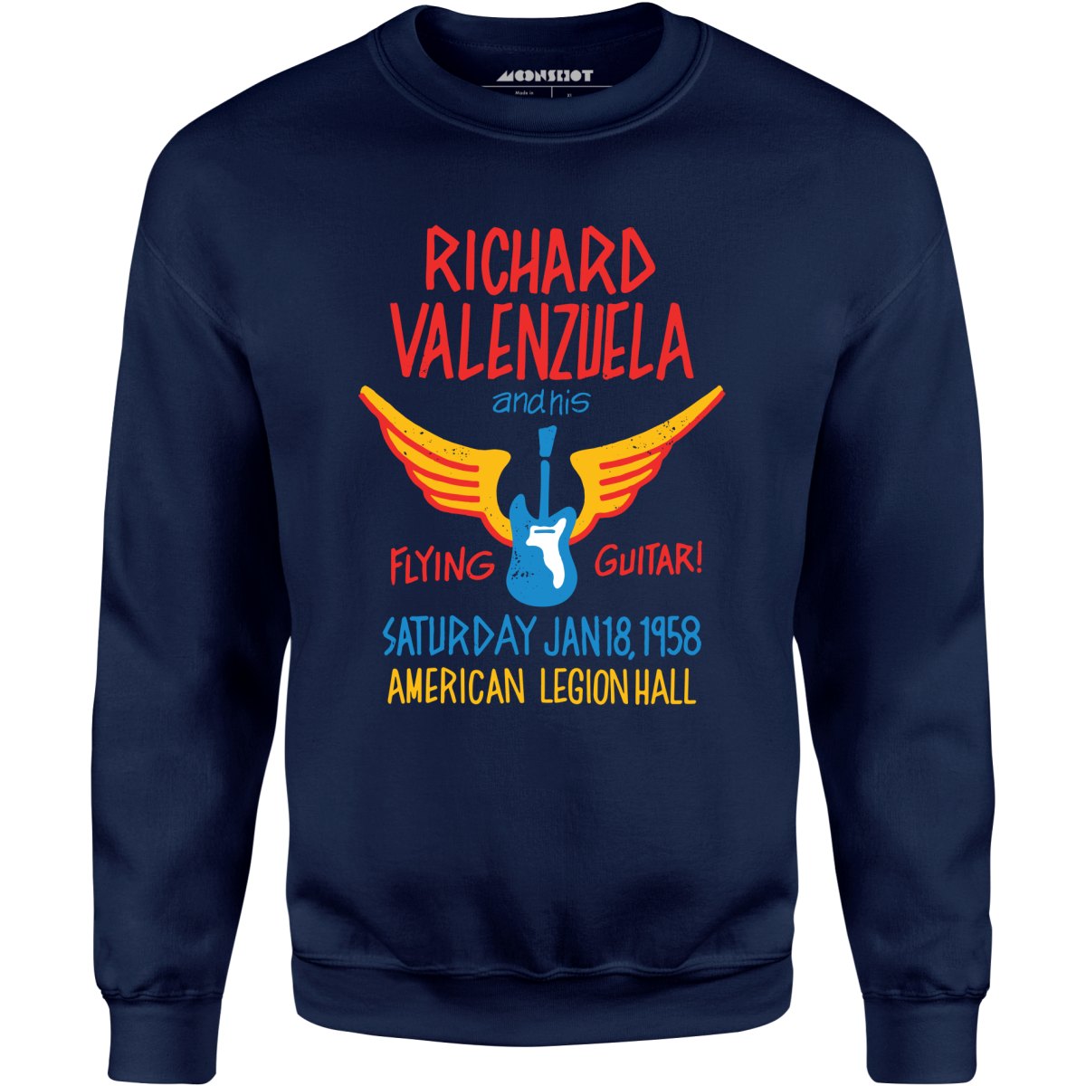 Richard Valenzuela and His Flying Guitar - Unisex Sweatshirt – m00nshot