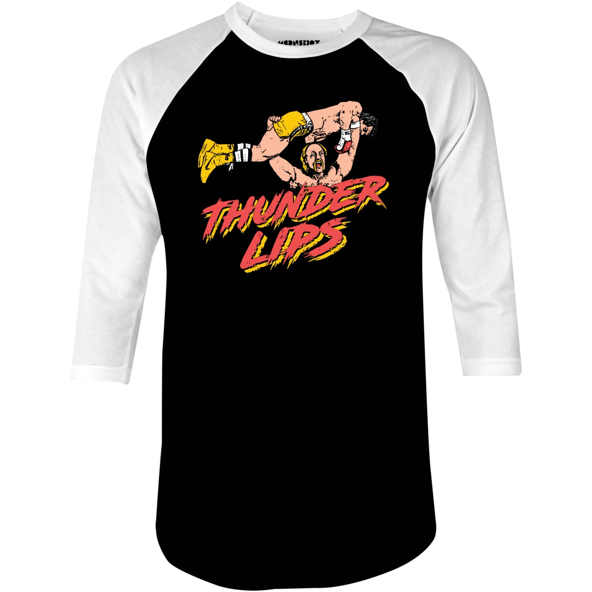 Thunderlips - 3/4 Sleeve Raglan T-Shirt – m00nshot