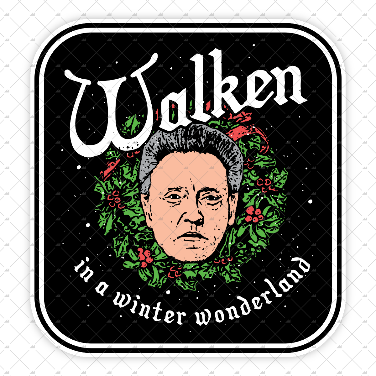 Walken in a Winter Wonderland - Sticker – m00nshot