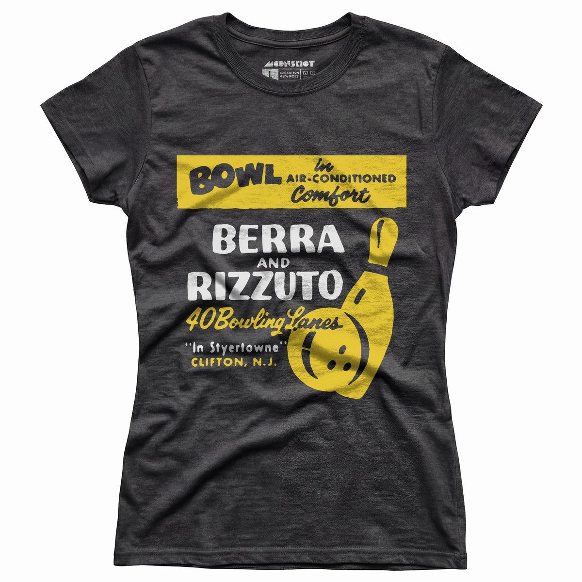 Berra and Rizzuto - Clifton, NJ - Vintage Bowling Alley - Women's T ...