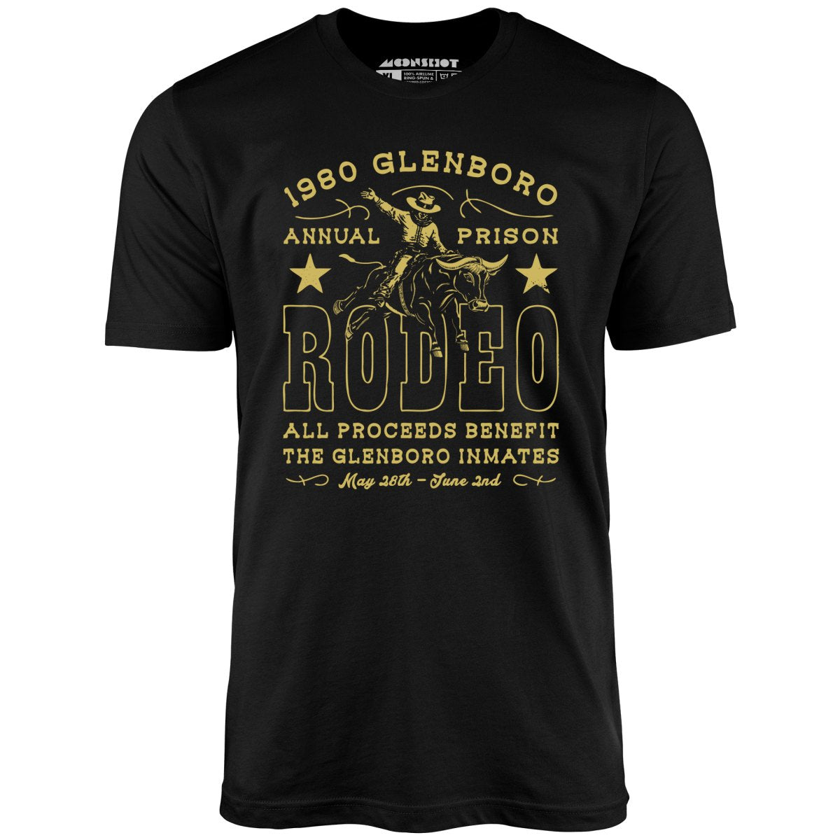 1980 Glenboro Annual Prison Rodeo - Unisex T-Shirt – m00nshot