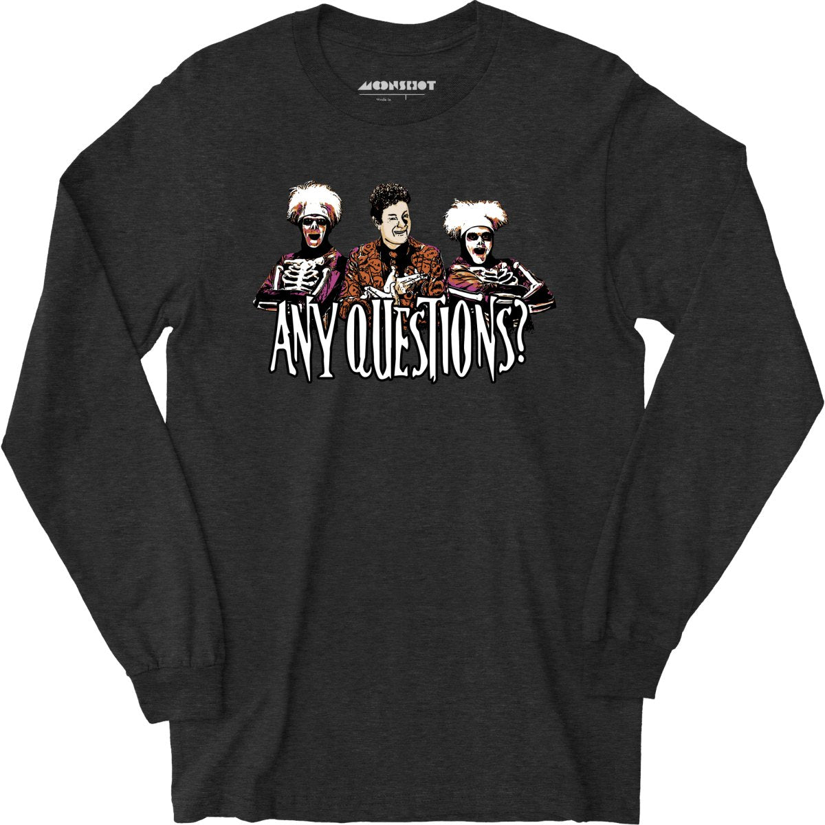 David S. Pumpkins - Any Questions? - Long Sleeve T-Shirt – m00nshot