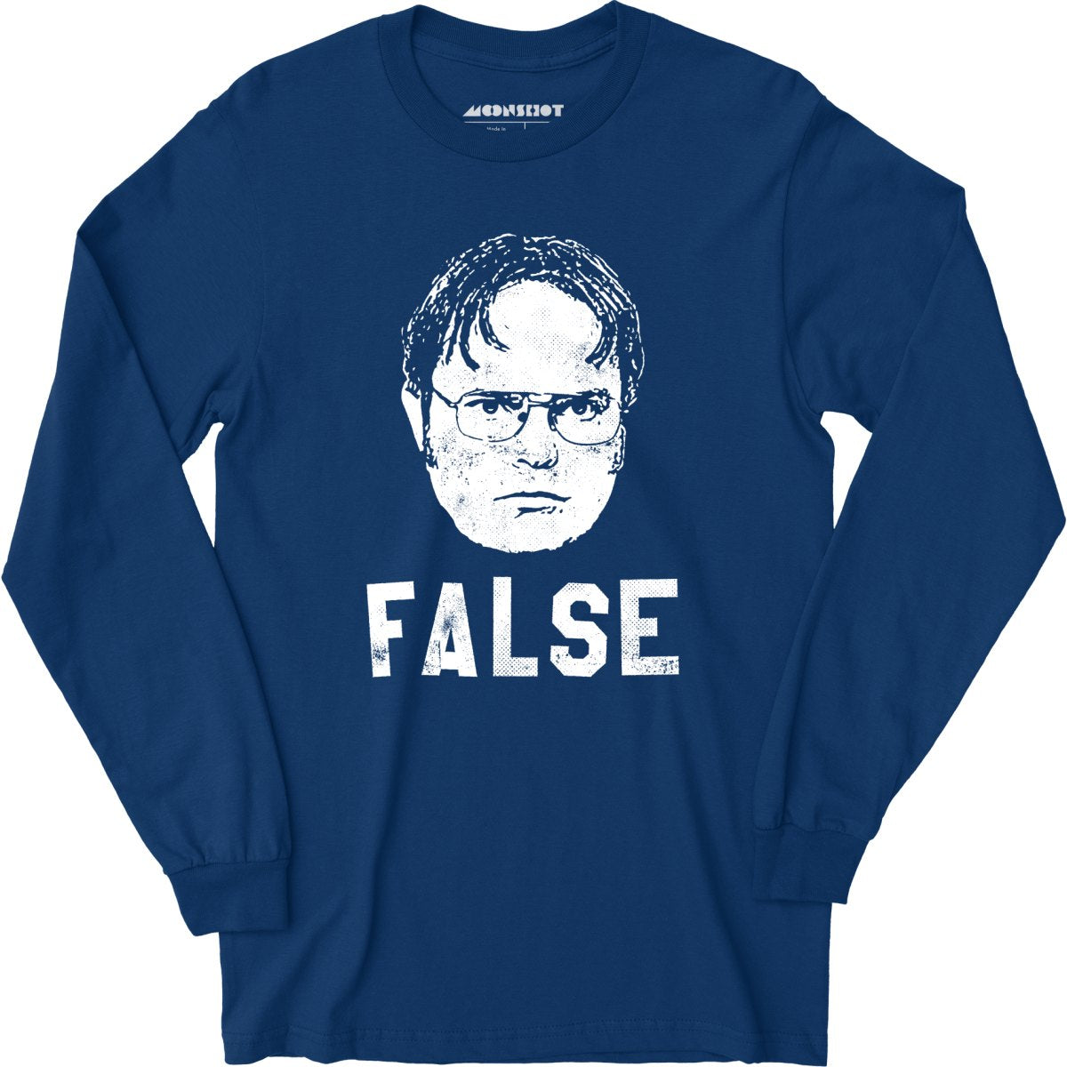 Dwight Schrute - False - Long Sleeve T-Shirt – m00nshot