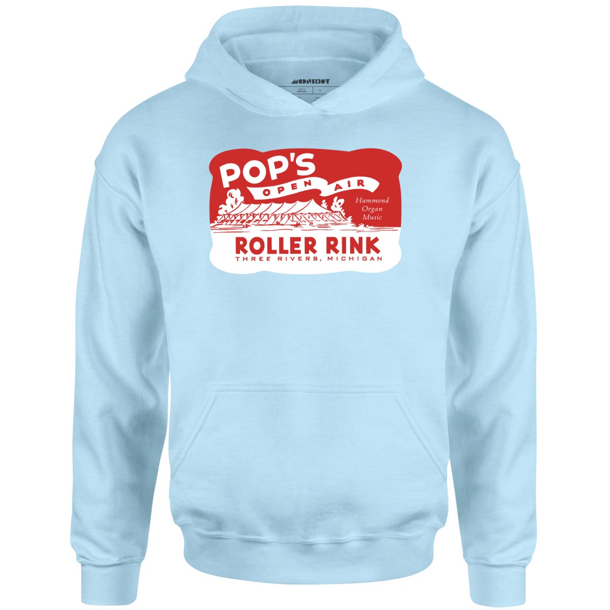 Pop's - Three Rivers, MI - Vintage Roller Rink - Unisex Hoodie – m00nshot