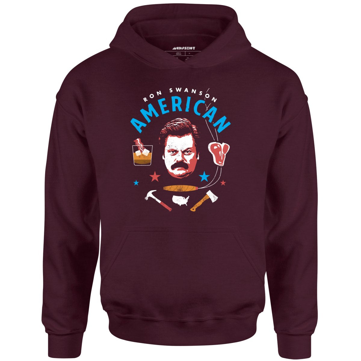 Ron Swanson American - Unisex Hoodie – m00nshot