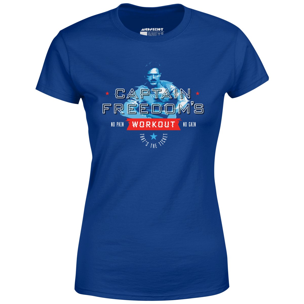 Running Man - Captain Freedom's Workout - Women's T-Shirt – m00nshot