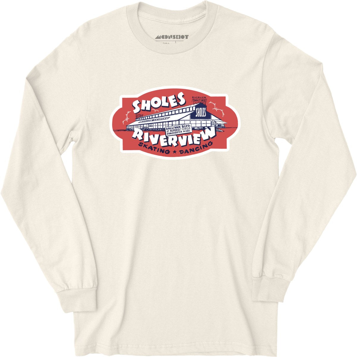 Sholes Riverview - Dorchester, MA - Vintage Roller Rink - Long Sleeve T ...