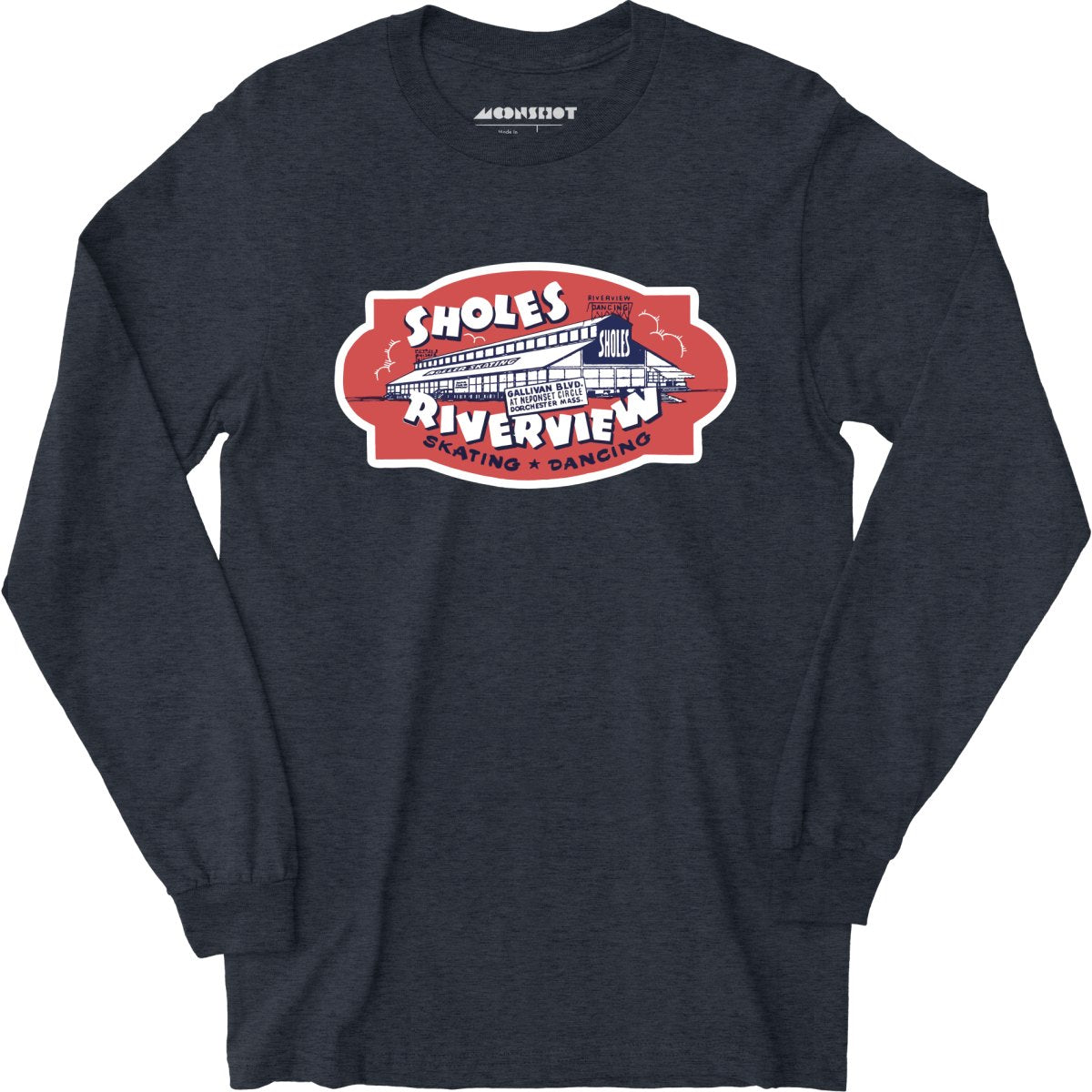 Sholes Riverview - Dorchester, MA - Vintage Roller Rink - Long Sleeve T ...