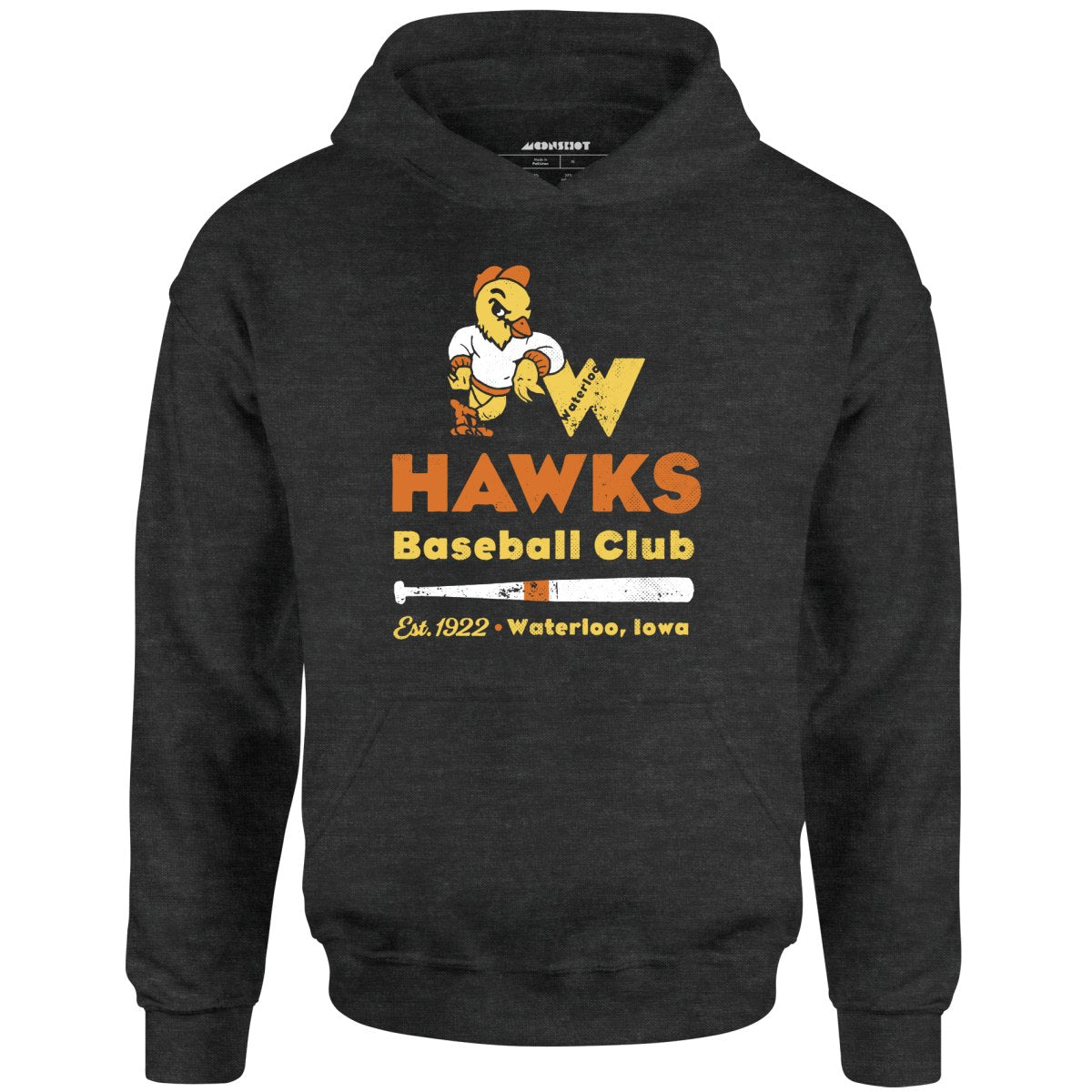 Waterloo Hawks - Iowa - Vintage Defunct Baseball Teams - Unisex Hoodie ...