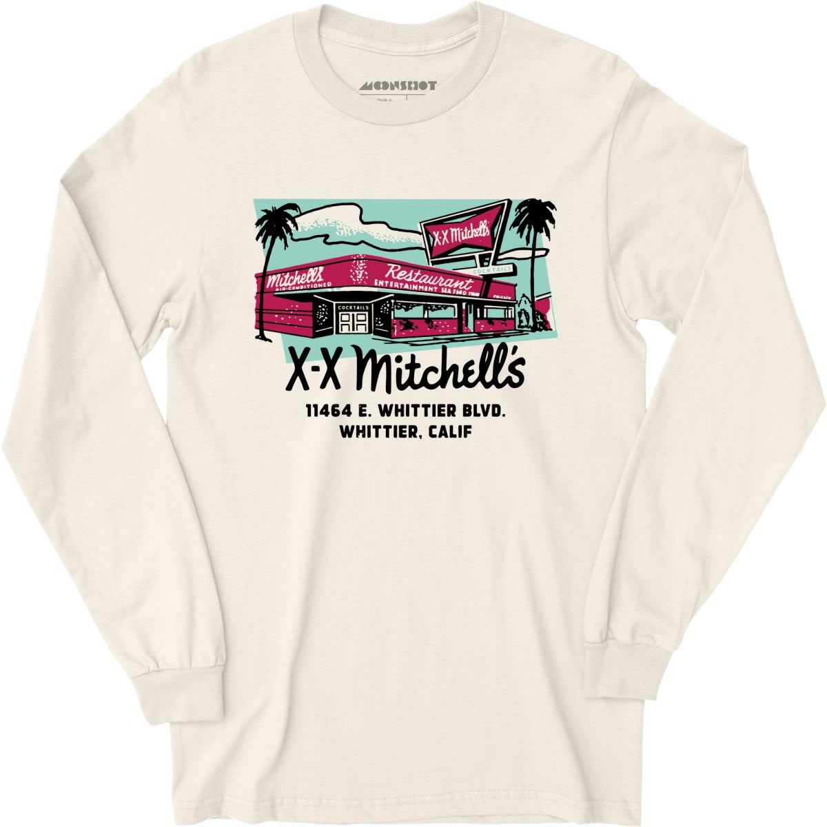 X-X Mitchell's - Whittier, CA - Vintage Restaurant - Long Sleeve T ...